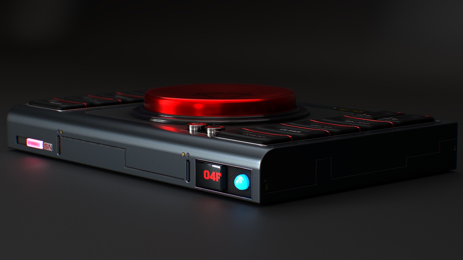 3D Sci-Fi Red Button Ver3 - TurboSquid 2142519