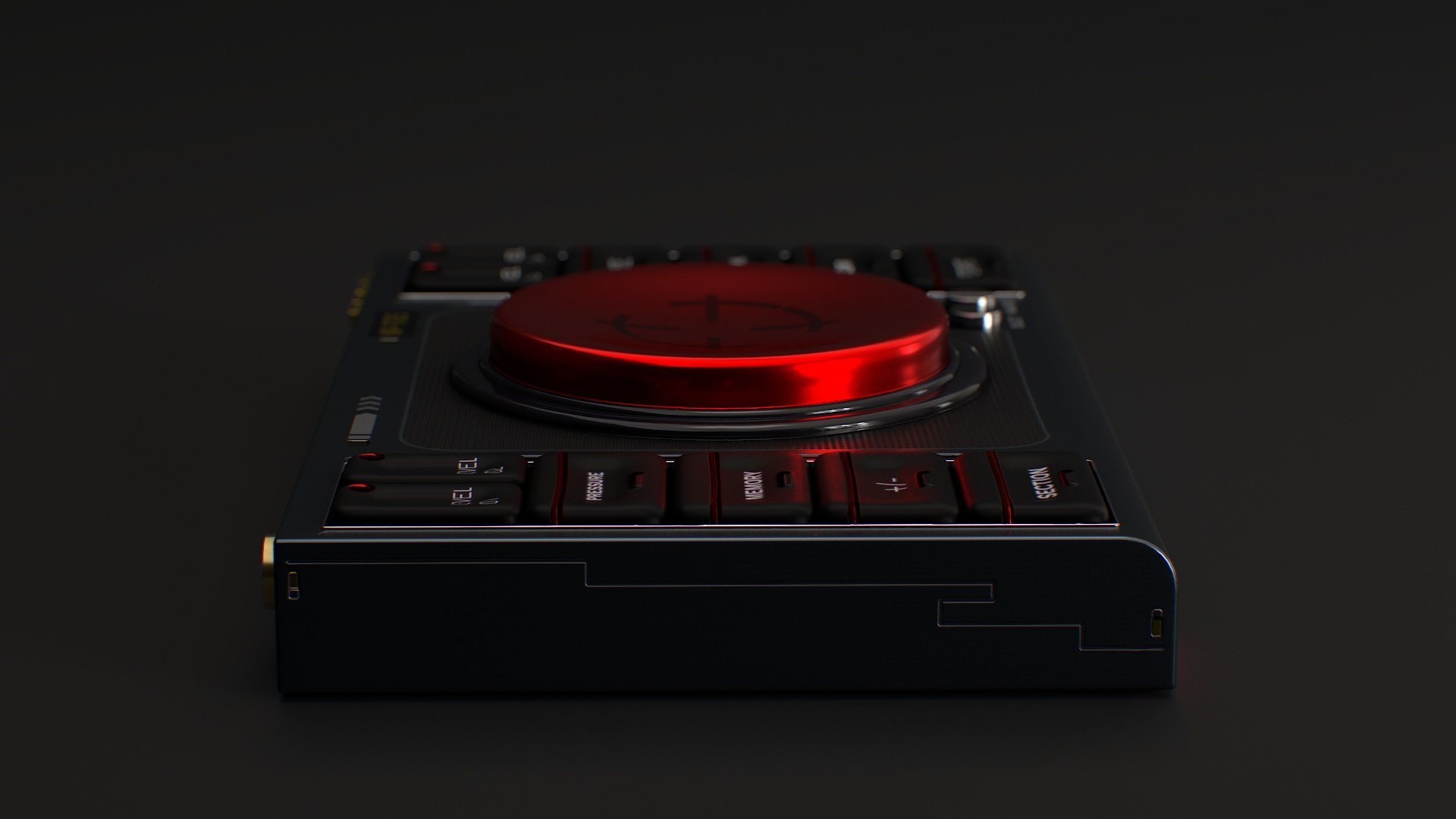 3D Sci-Fi Red Button Ver3 - TurboSquid 2142519