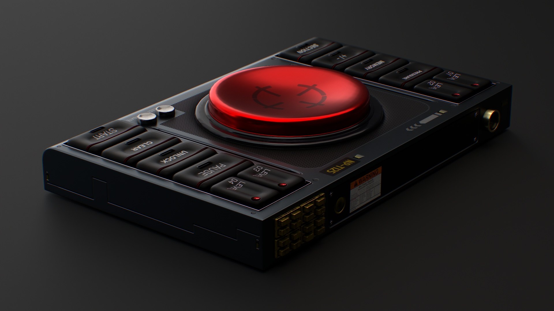 3D Sci-Fi Red Button Ver3 - TurboSquid 2142519