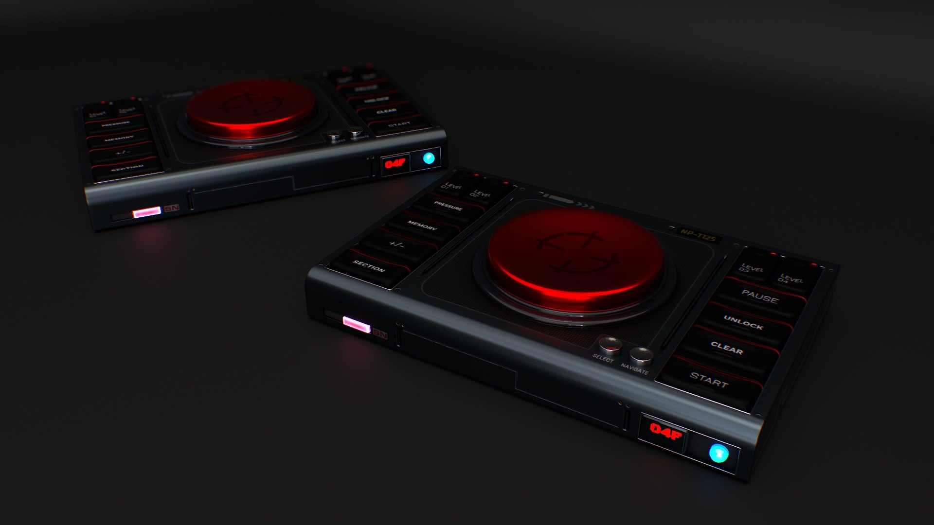 3D Sci-Fi Red Button Ver3 - TurboSquid 2142519