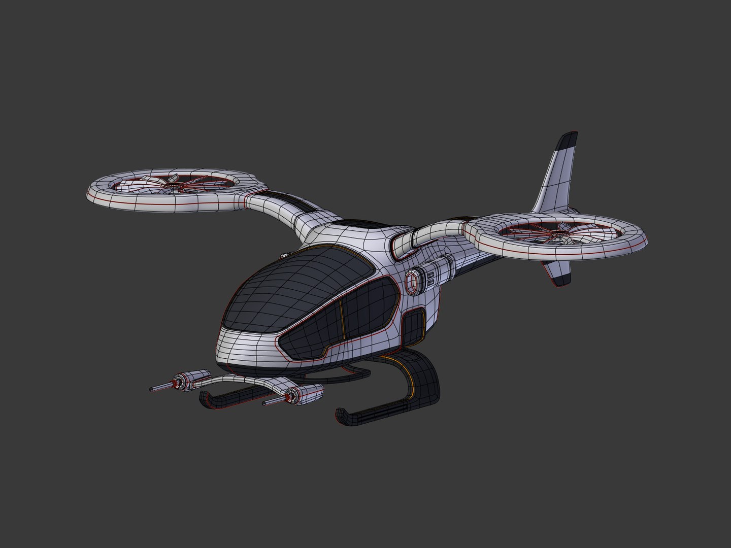 Cartoon Attack Helicopter 3D Model - TurboSquid 1555838