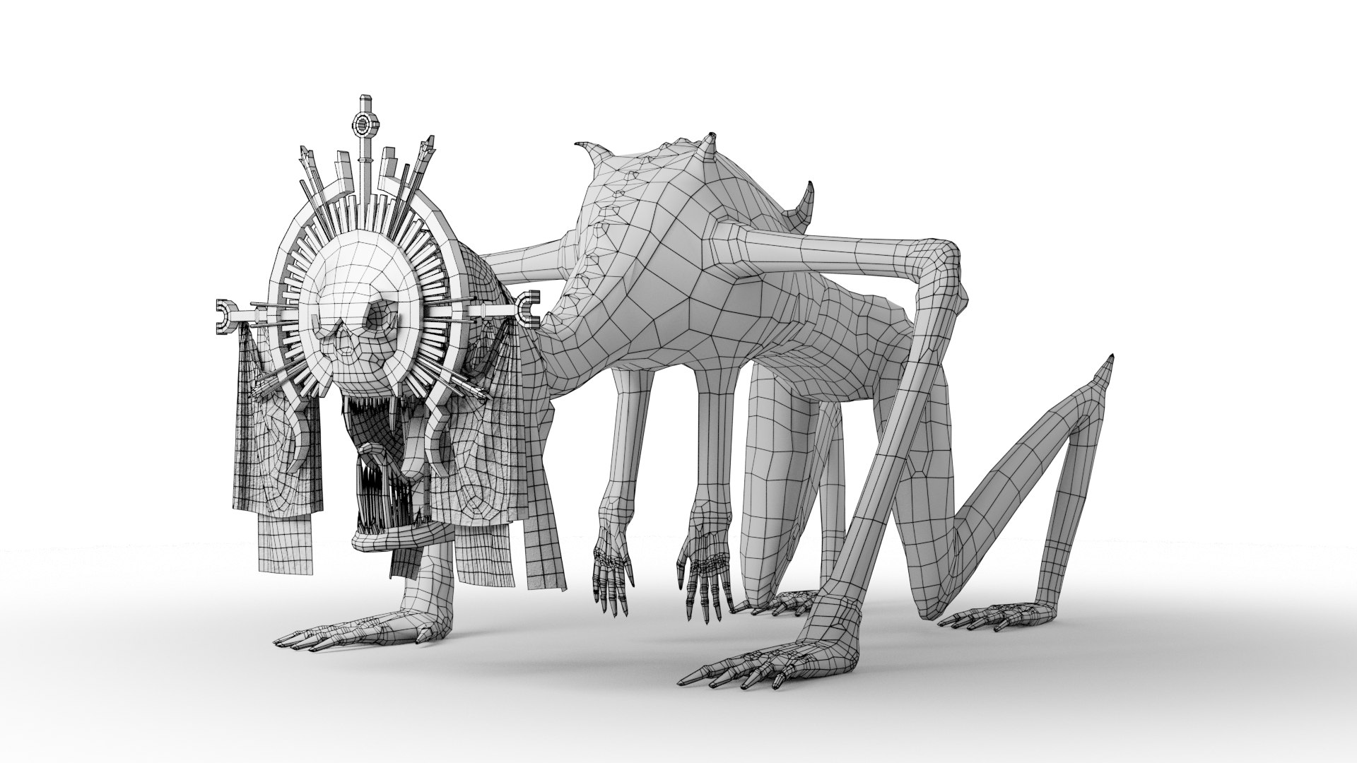 3D Cultist Monster Model - TurboSquid 2183163