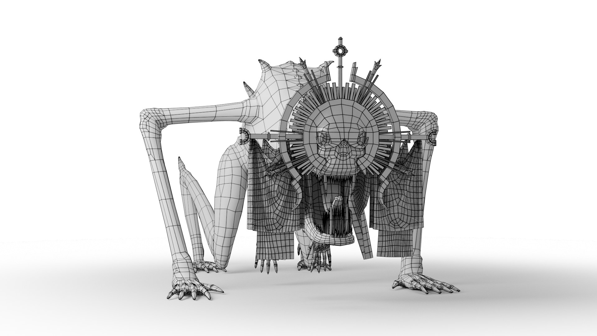 3D Cultist Monster Model - TurboSquid 2183163