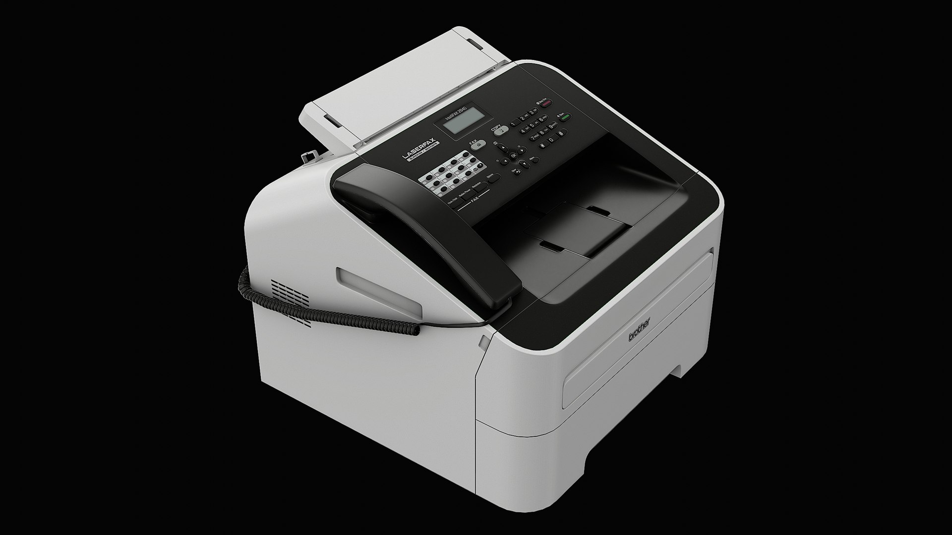 Brother FAX-2840 Laser Fax Machine 3D Model - TurboSquid 2289769