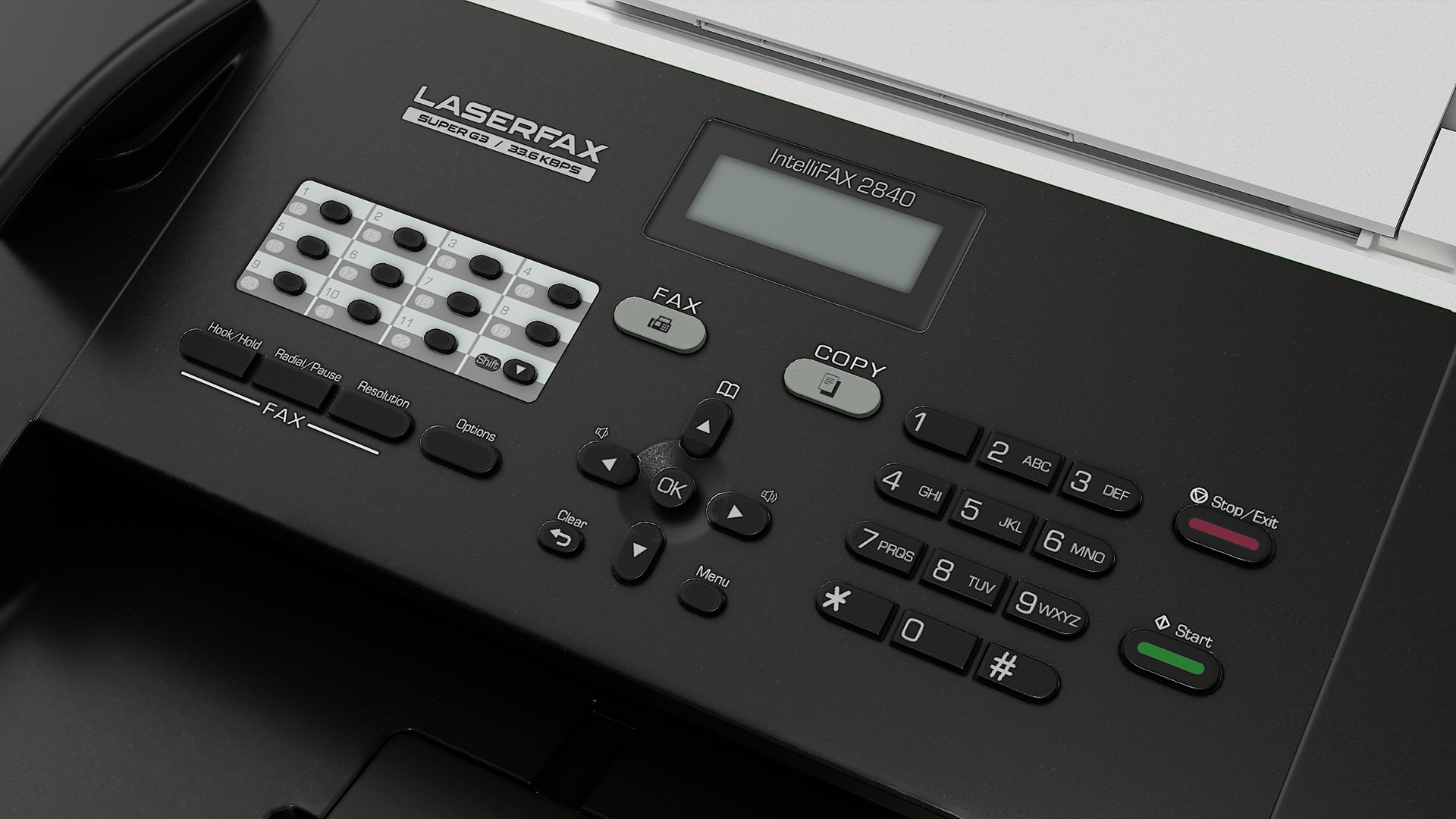 Brother FAX-2840 Laser Fax Machine 3D Model - TurboSquid 2289769
