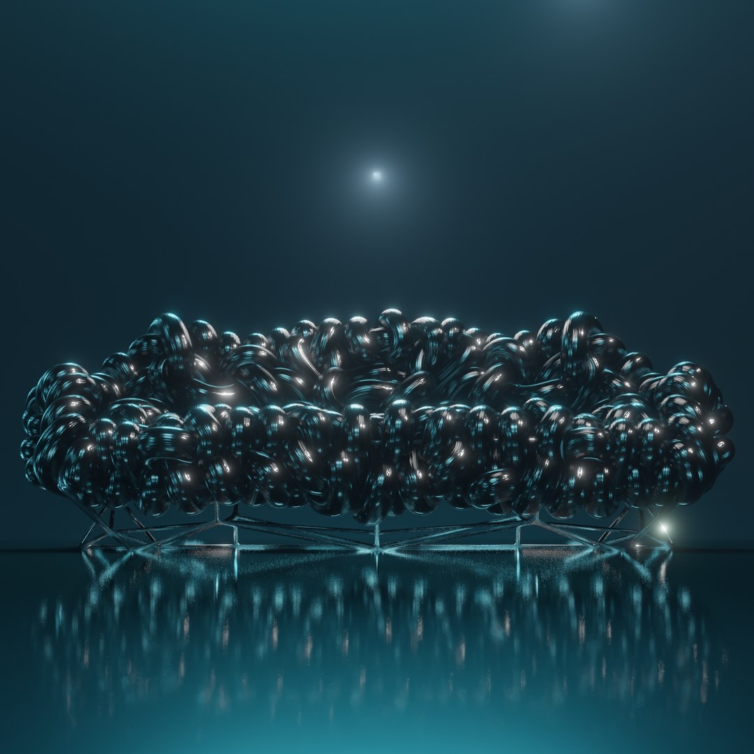 3D Couch Tube Snake - TurboSquid 1704046