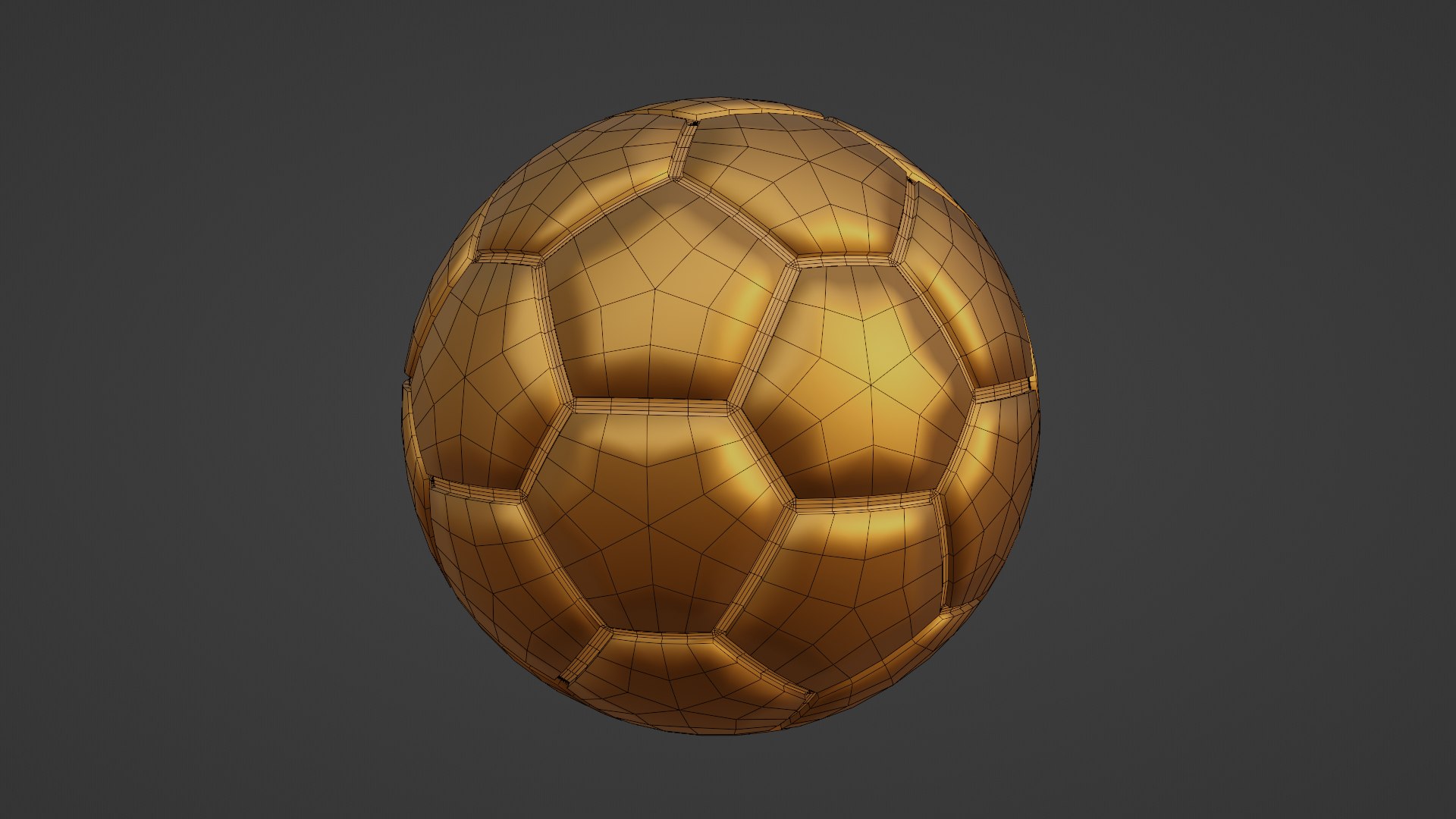 3D Bronze Soccer Ball model - TurboSquid 2081560