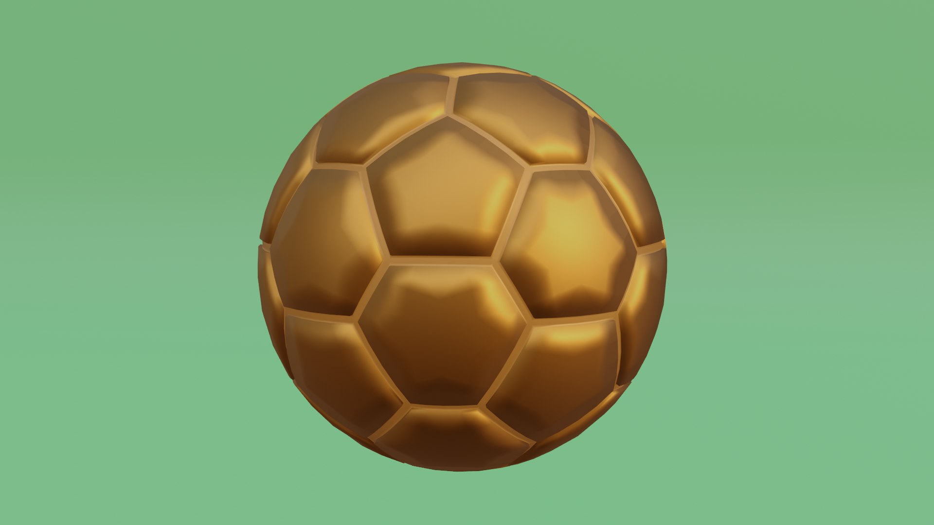 3D Bronze Soccer Ball model - TurboSquid 2081560