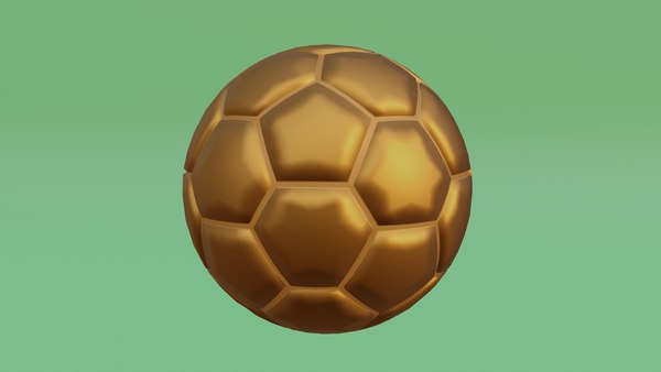 modelo 3d Bronze Soccer Ball - TurboSquid 2081560