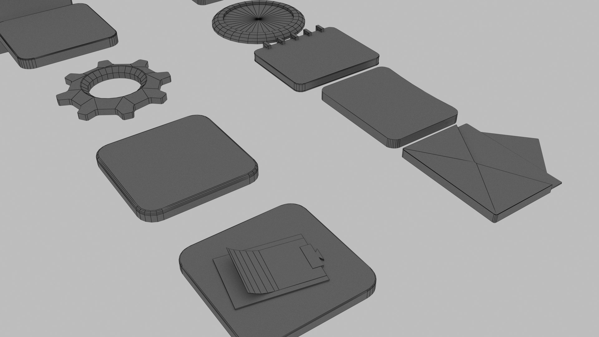 Apps 3d Icon Low Poly 3D Model - TurboSquid 2212486
