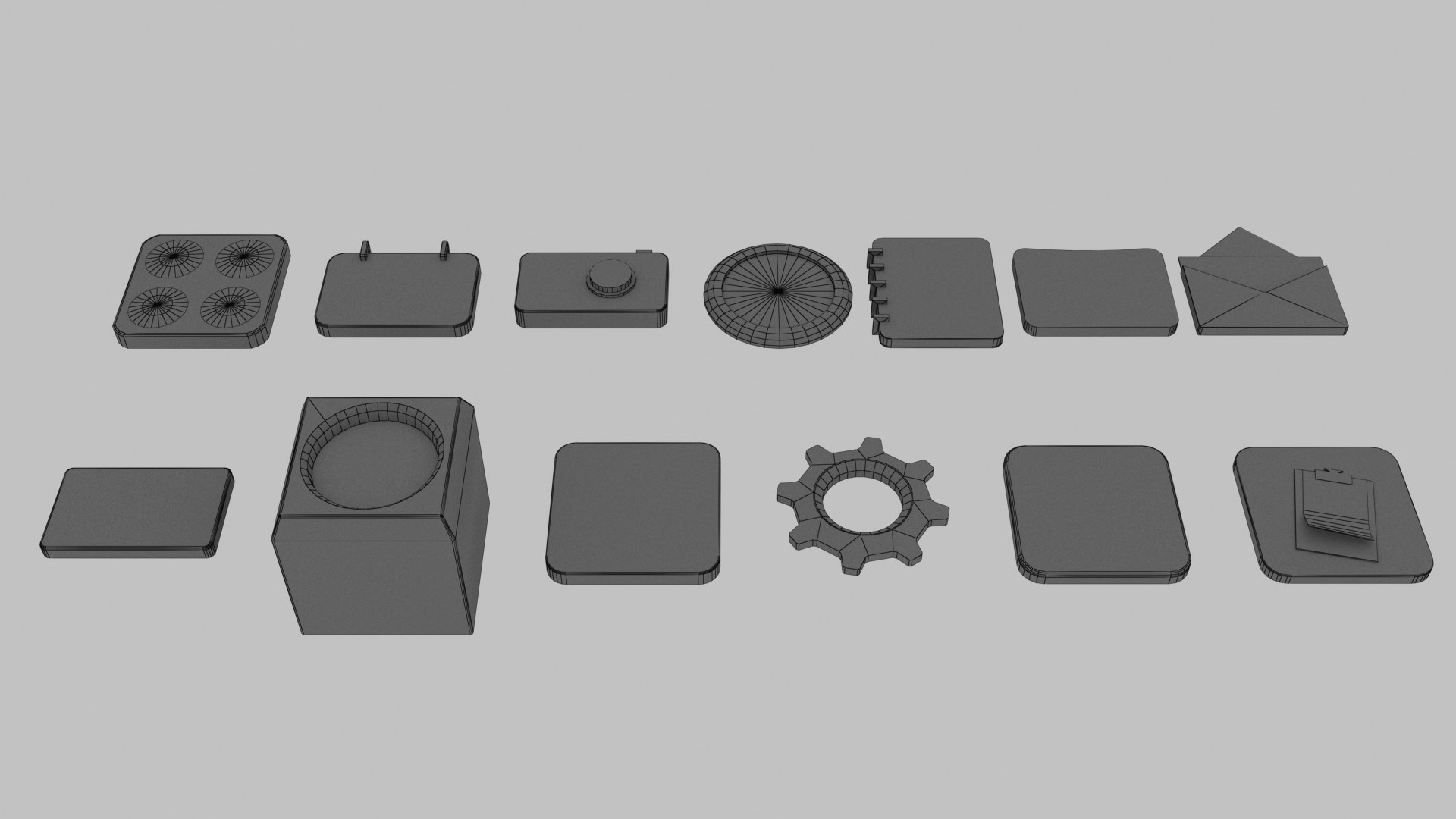 Apps 3d Icon Low Poly 3D Model - TurboSquid 2212486