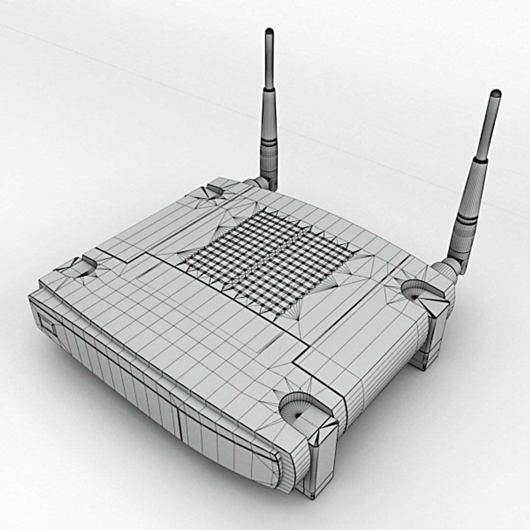 3d Linksys Broadband Router Model