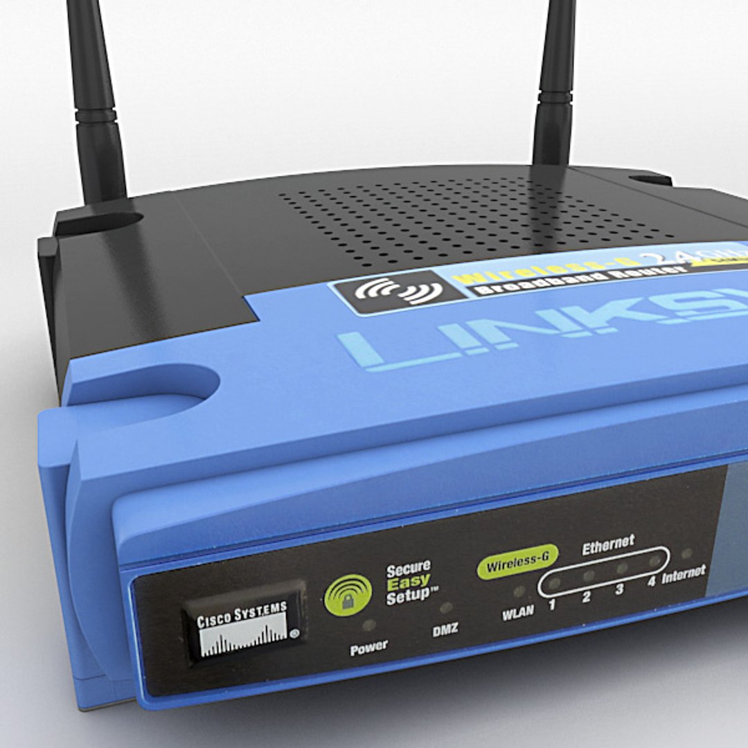 3d Linksys Broadband Router Model