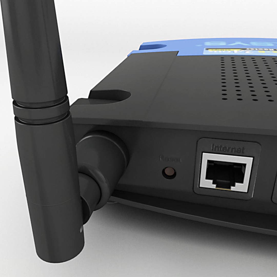 3d Linksys Broadband Router Model