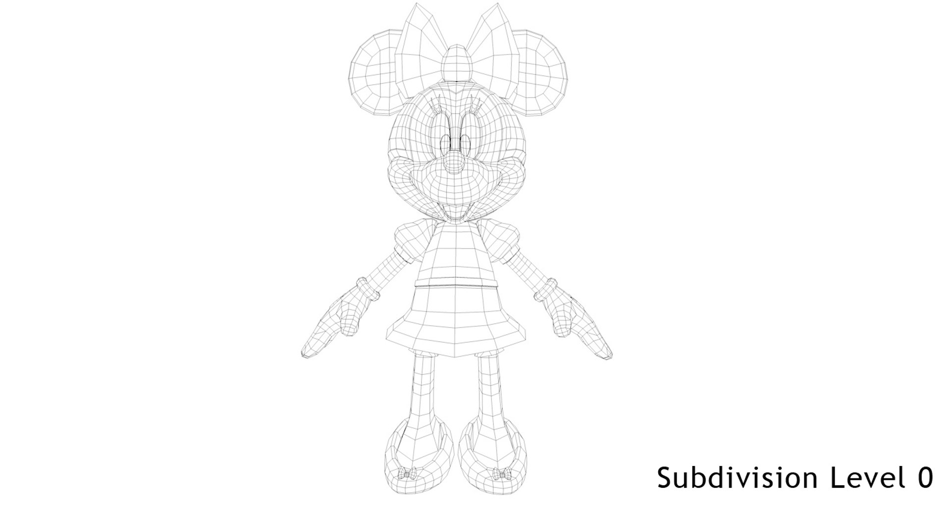 3d Model Minnie Mouse
