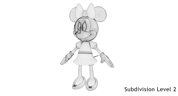 modelo 3d Minnie Mouse - TurboSquid 1060483