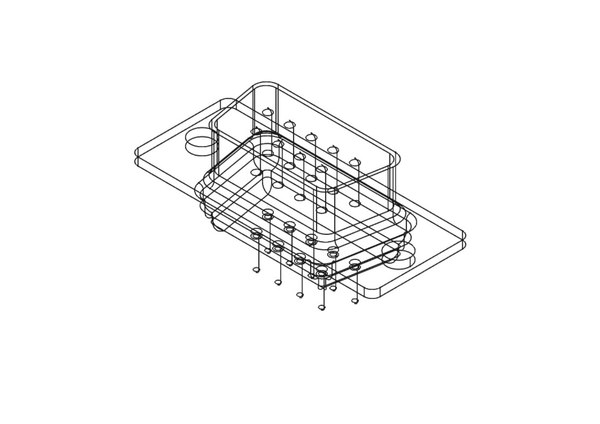 DB9 male connector through hole 3D model - TurboSquid 1986124