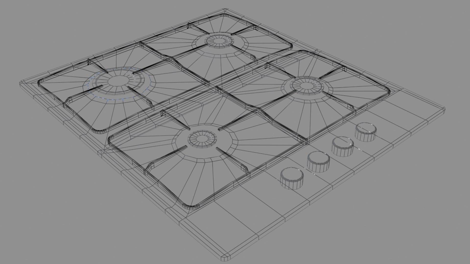 3d Siemens Gas Hob 1 Model