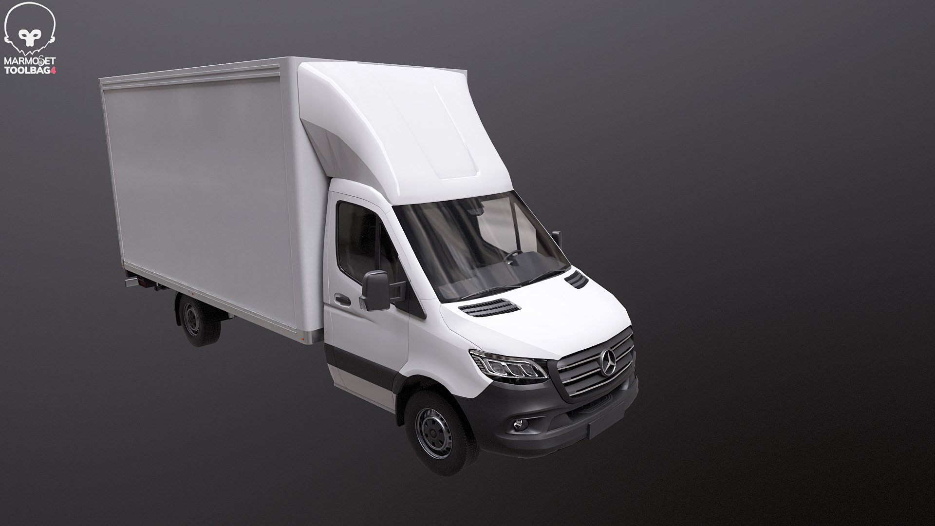 3D Mercedes Sprinter Tail Lift Box Van - TurboSquid 2295280
