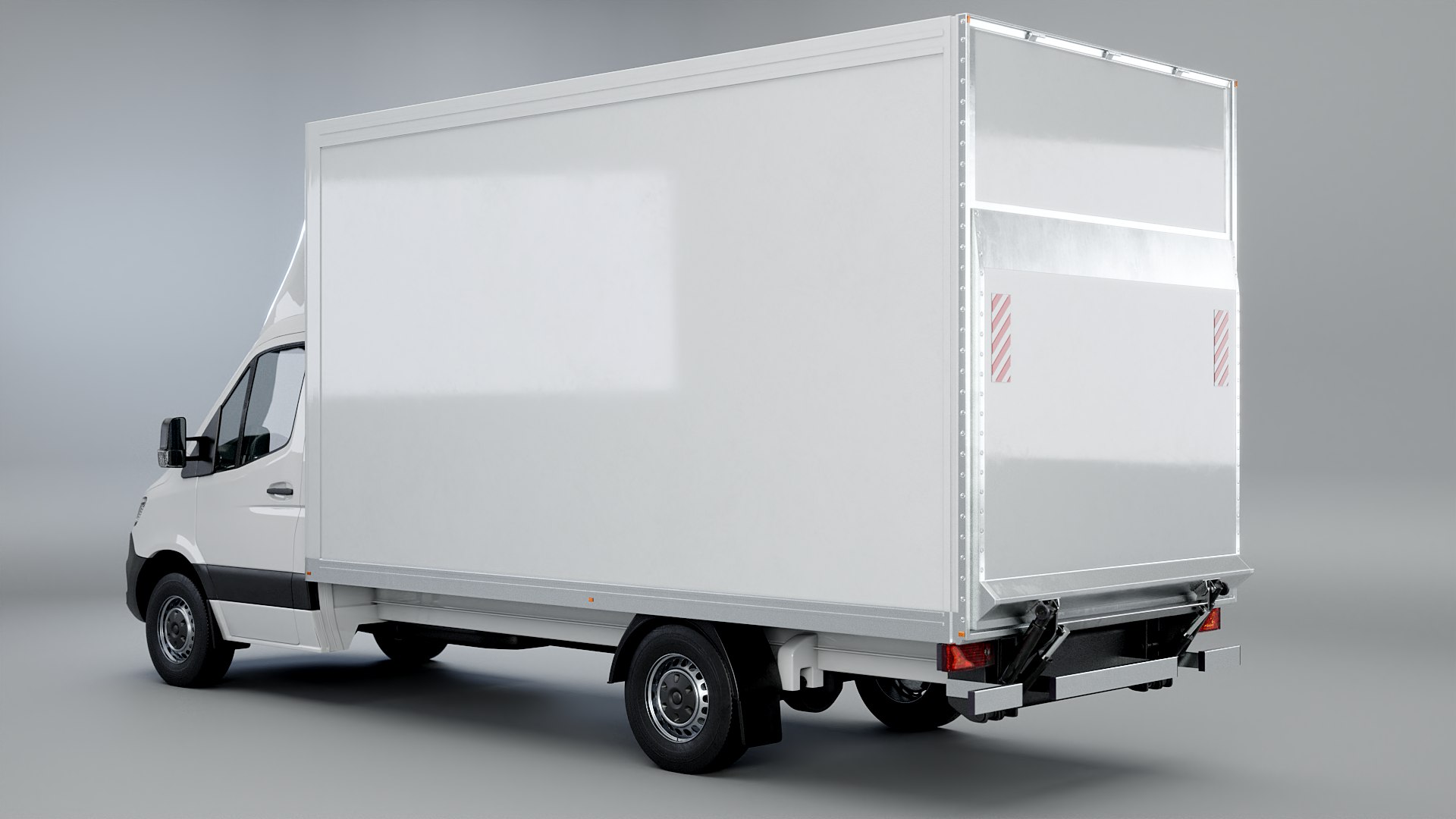 3D Mercedes Sprinter Tail Lift Box Van - TurboSquid 2295280