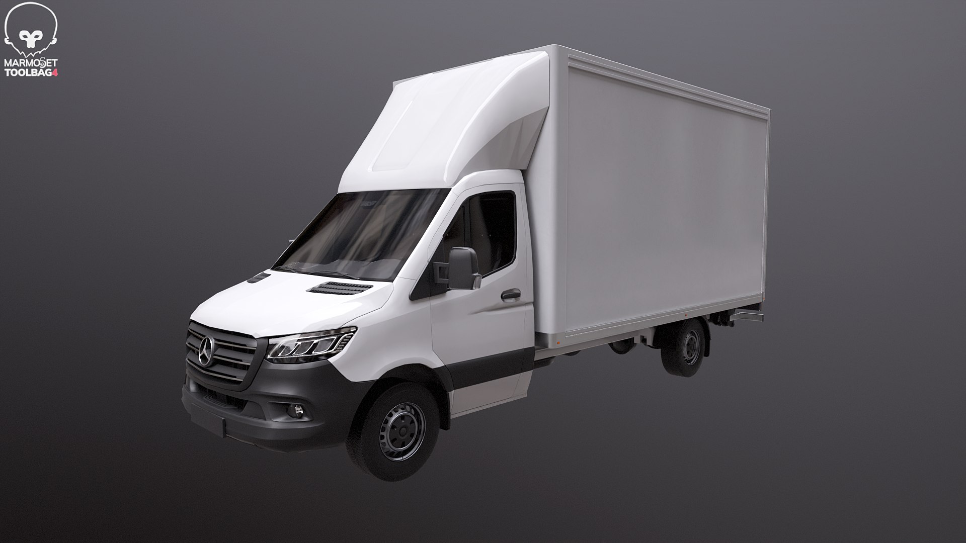 3D Mercedes Sprinter Tail Lift Box Van - TurboSquid 2295280