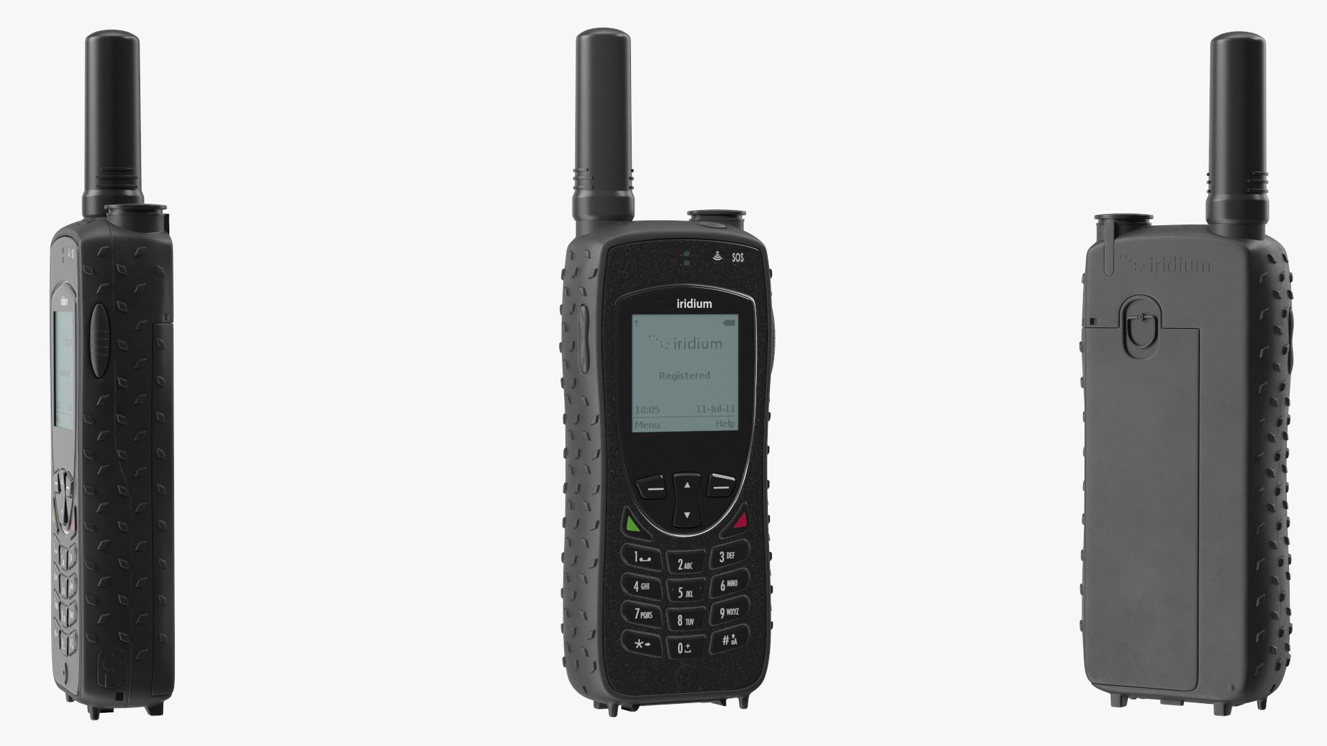 Iridium Extreme Satellite Phone Kit Black 3D Model - TurboSquid 2177925