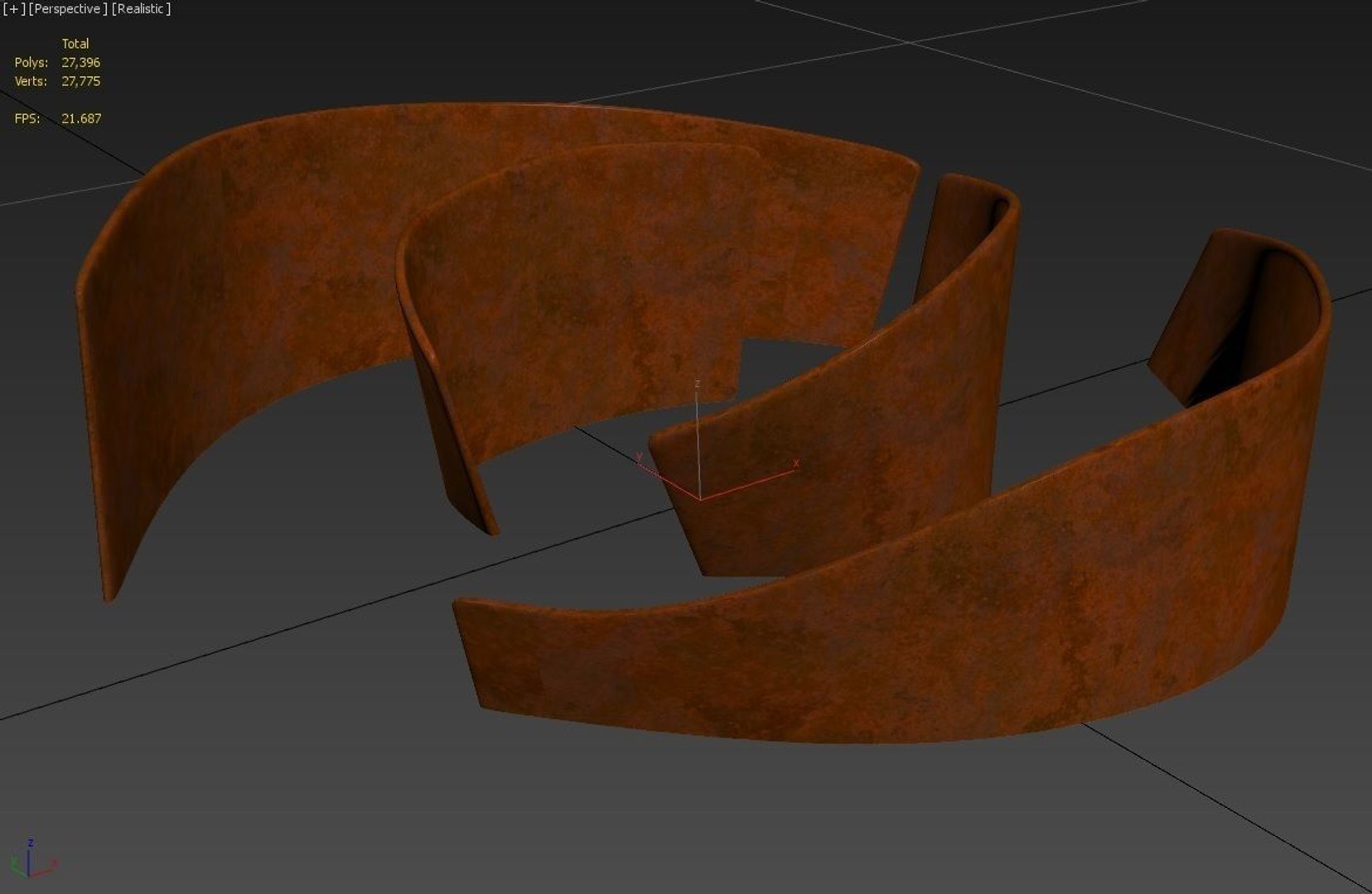 3D Copper Sculpture Art - TurboSquid 1392833