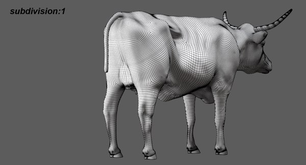 3D cow cattle livestock model - TurboSquid 1391253