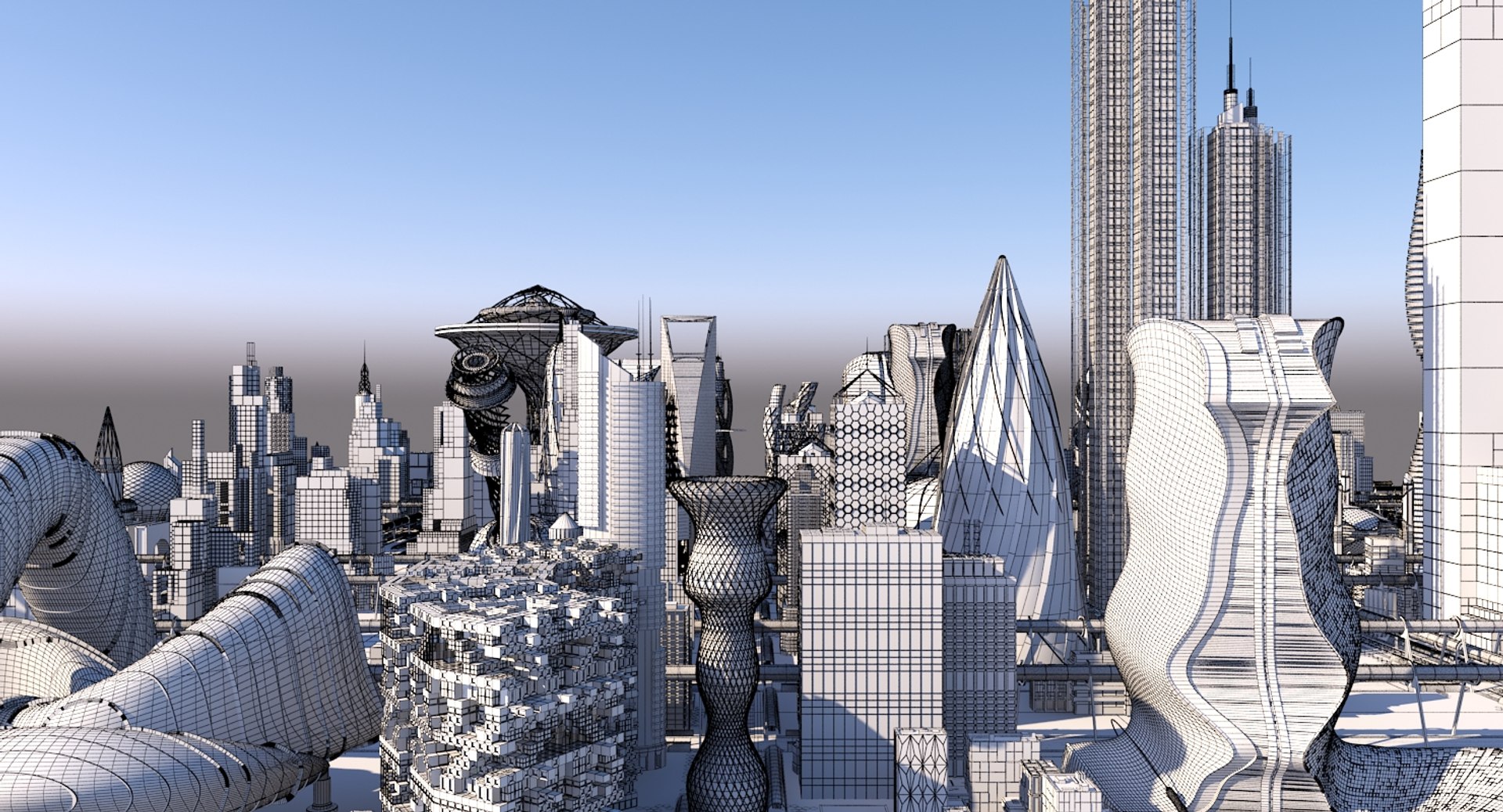 3D future futuristic architectural model - TurboSquid 1358226