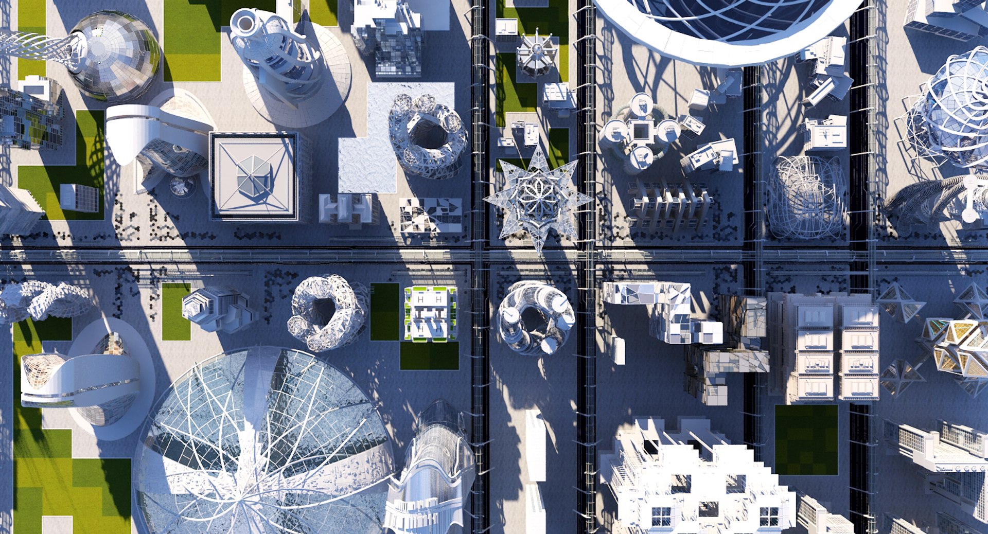 3D Future Futuristic Architectural Model - TurboSquid 1358226