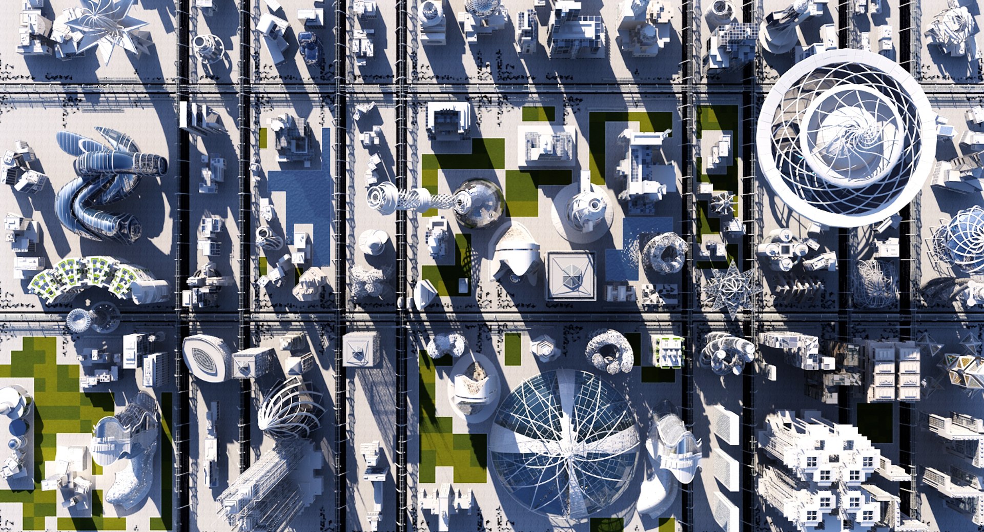 3D Future Futuristic Architectural Model - TurboSquid 1358226