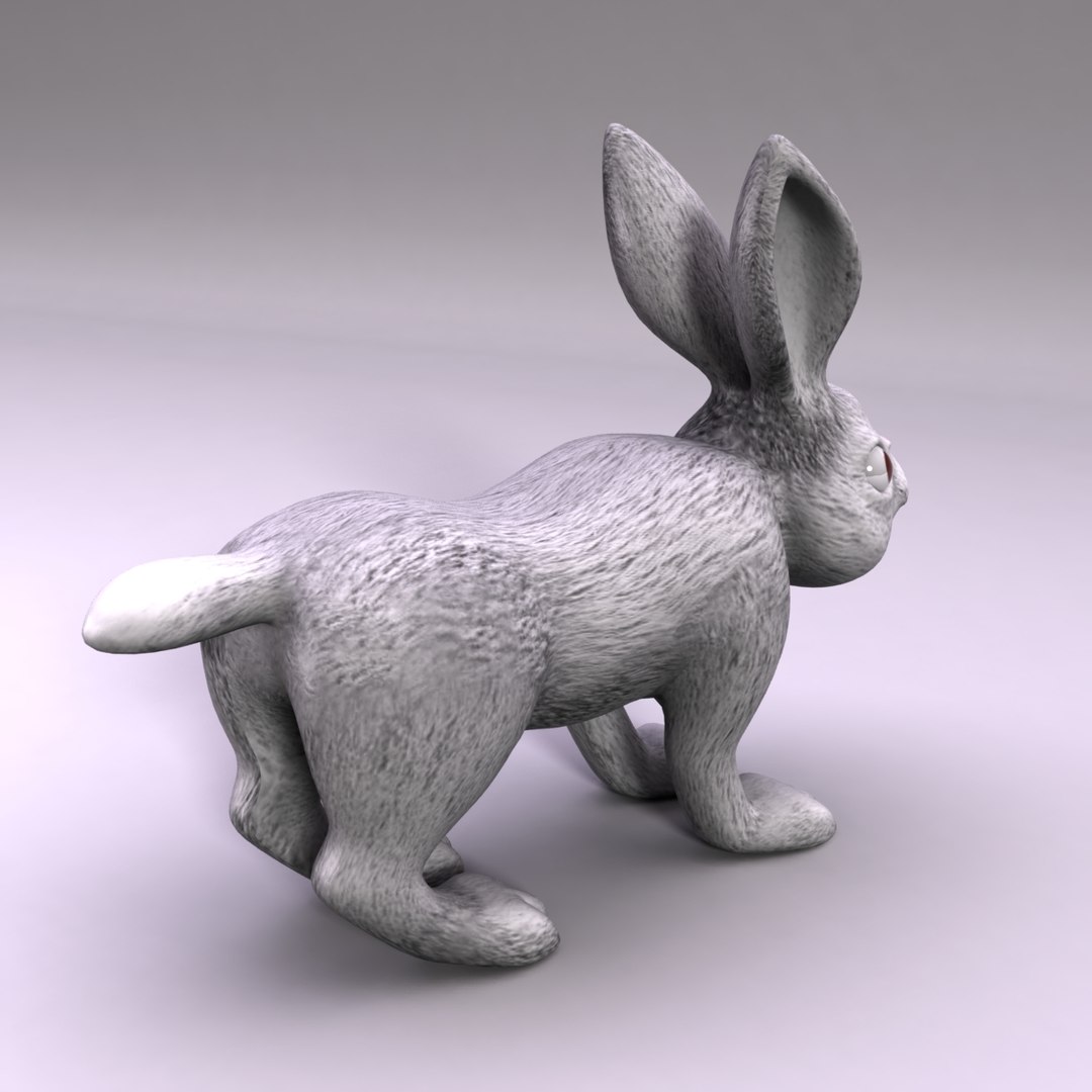 3d Model Of Cartoon Rabbit