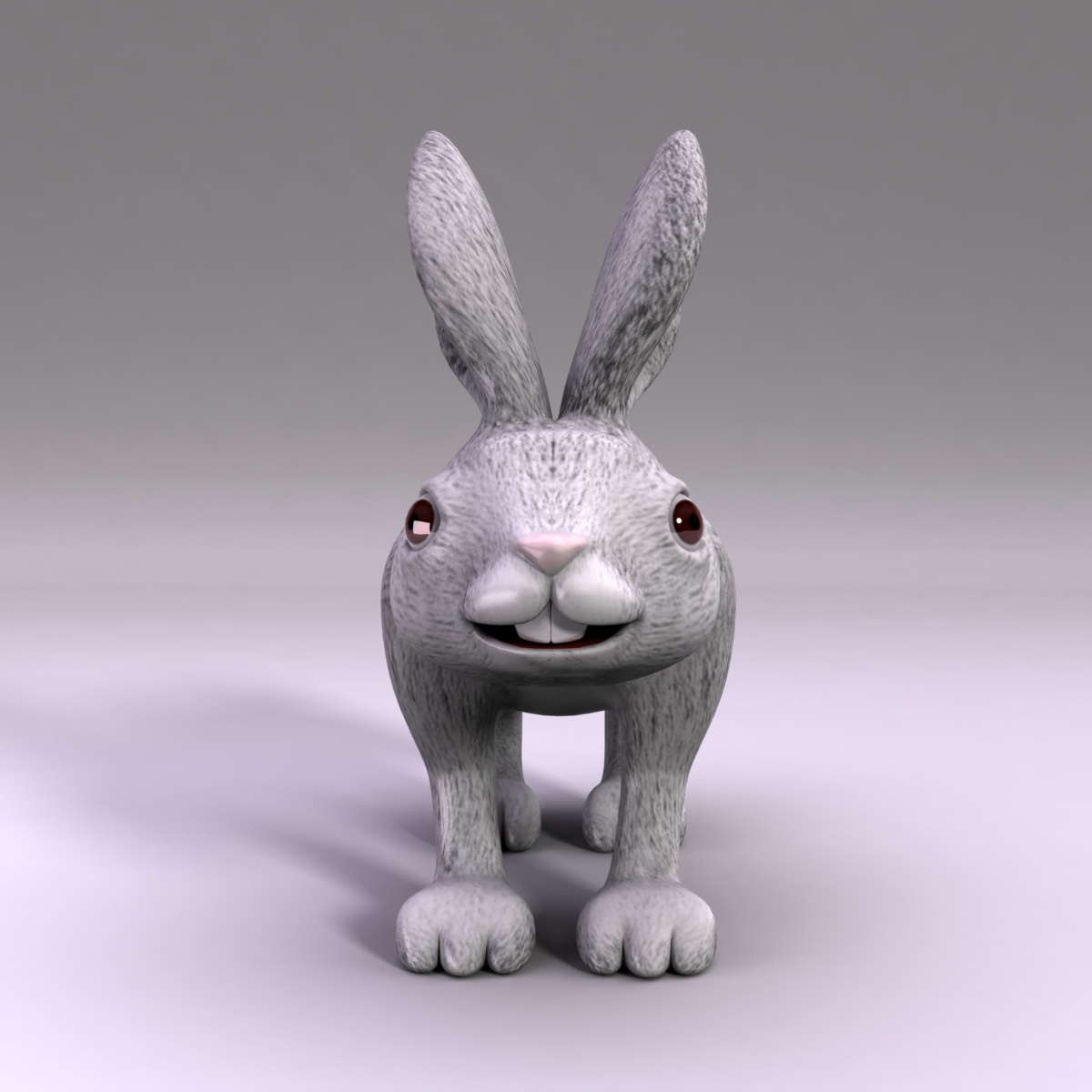 3d model of cartoon rabbit