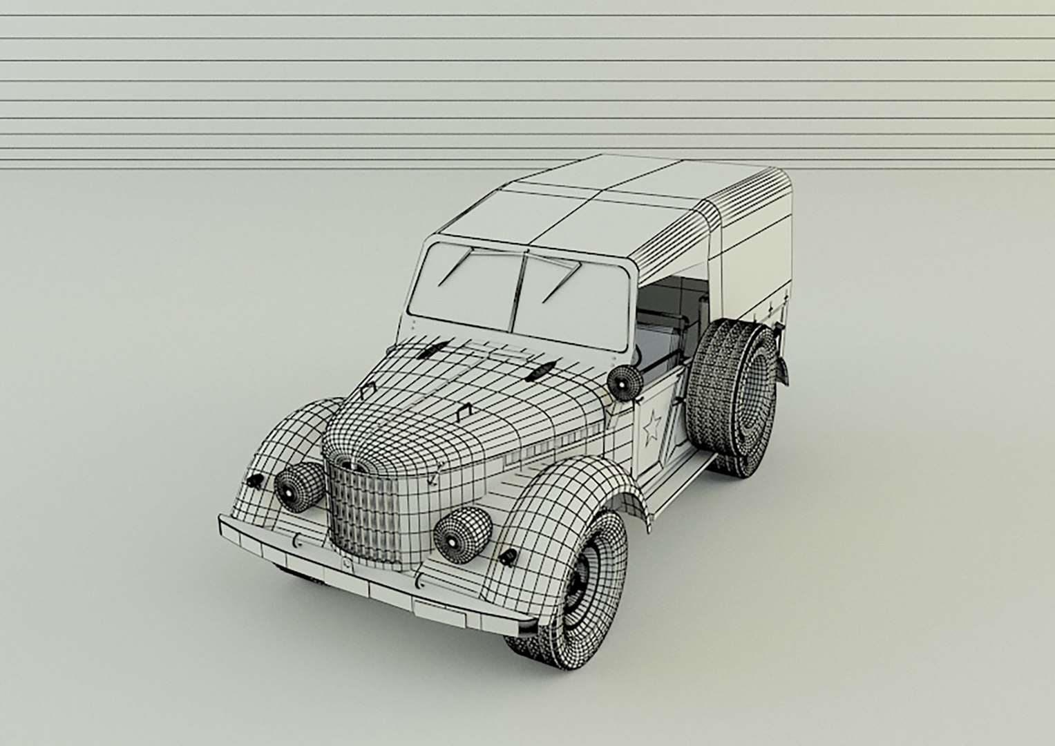 3D Soviet Off-road Vehicles GAZ-69 Model - TurboSquid 2069477
