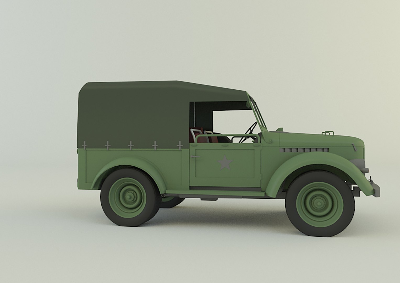 3D Soviet Off-road Vehicles GAZ-69 Model - TurboSquid 2069477