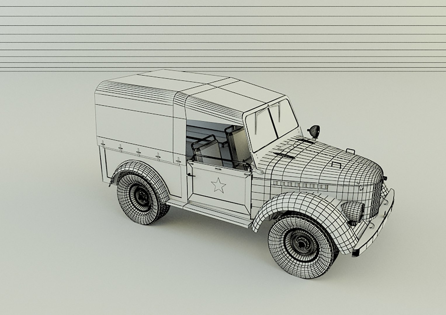 3D Soviet Off-road Vehicles GAZ-69 Model - TurboSquid 2069477
