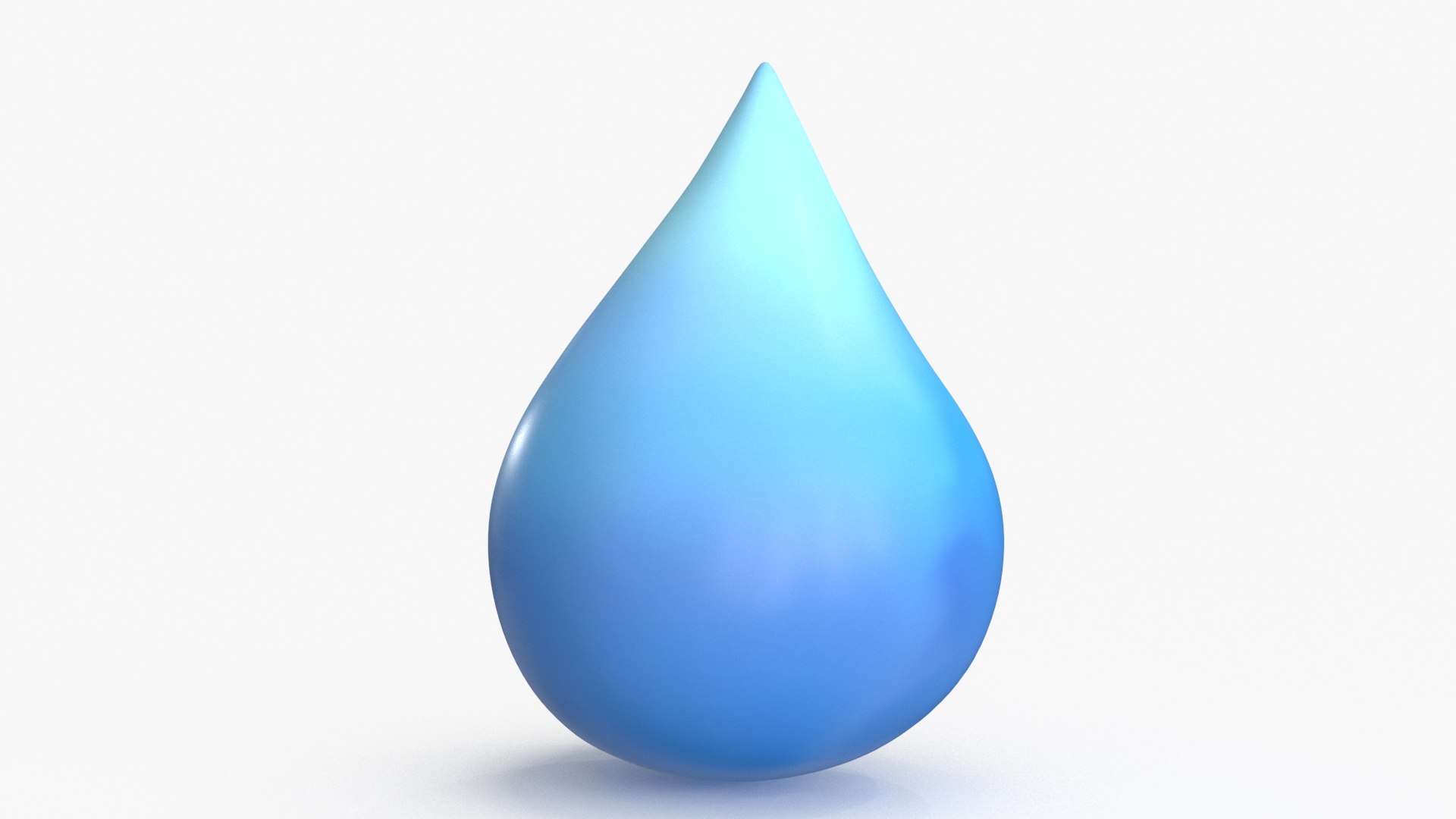 Kawaii Water Drop Model - TurboSquid 2013789
