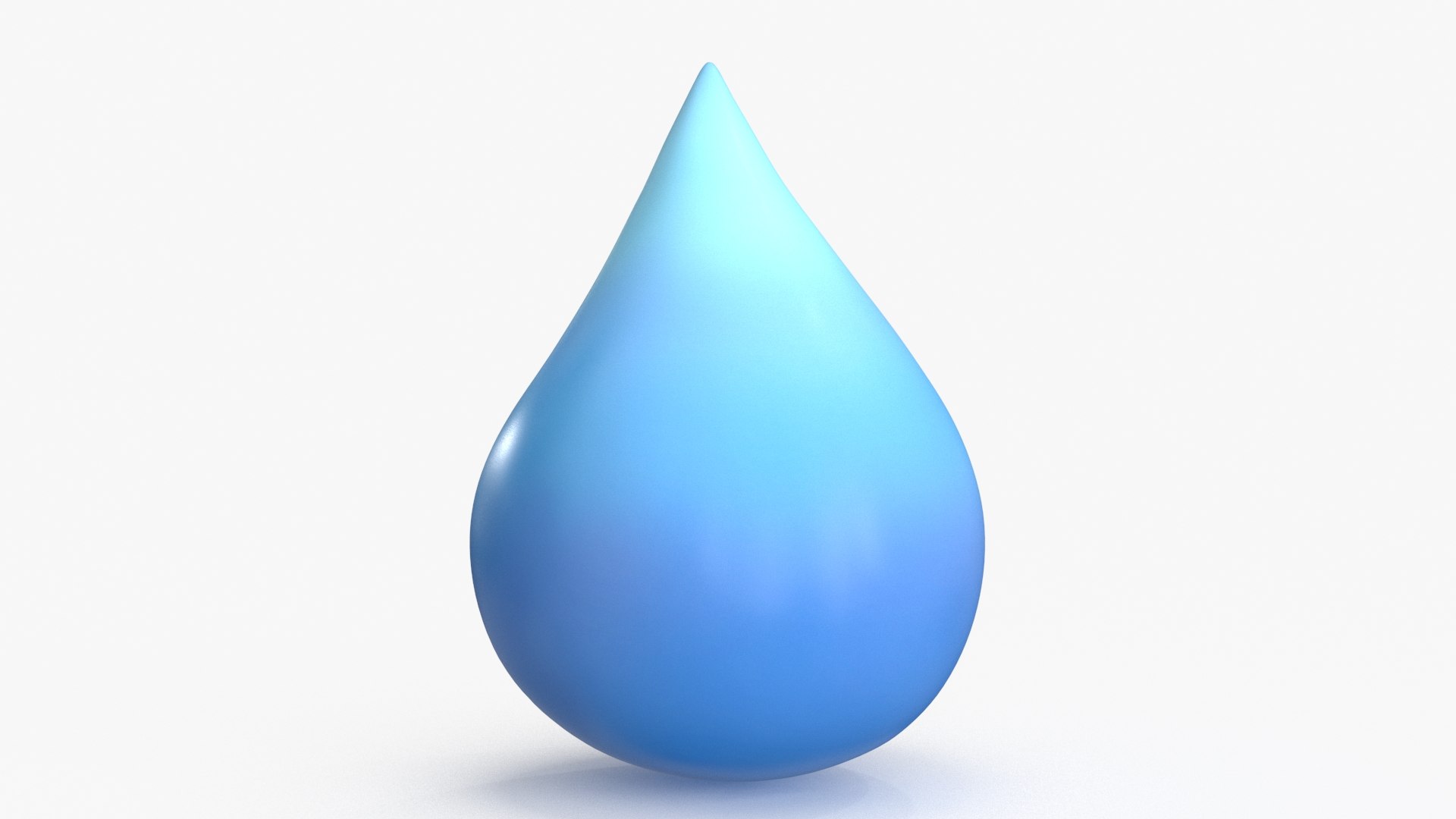 Kawaii Water Drop Model - TurboSquid 2013789