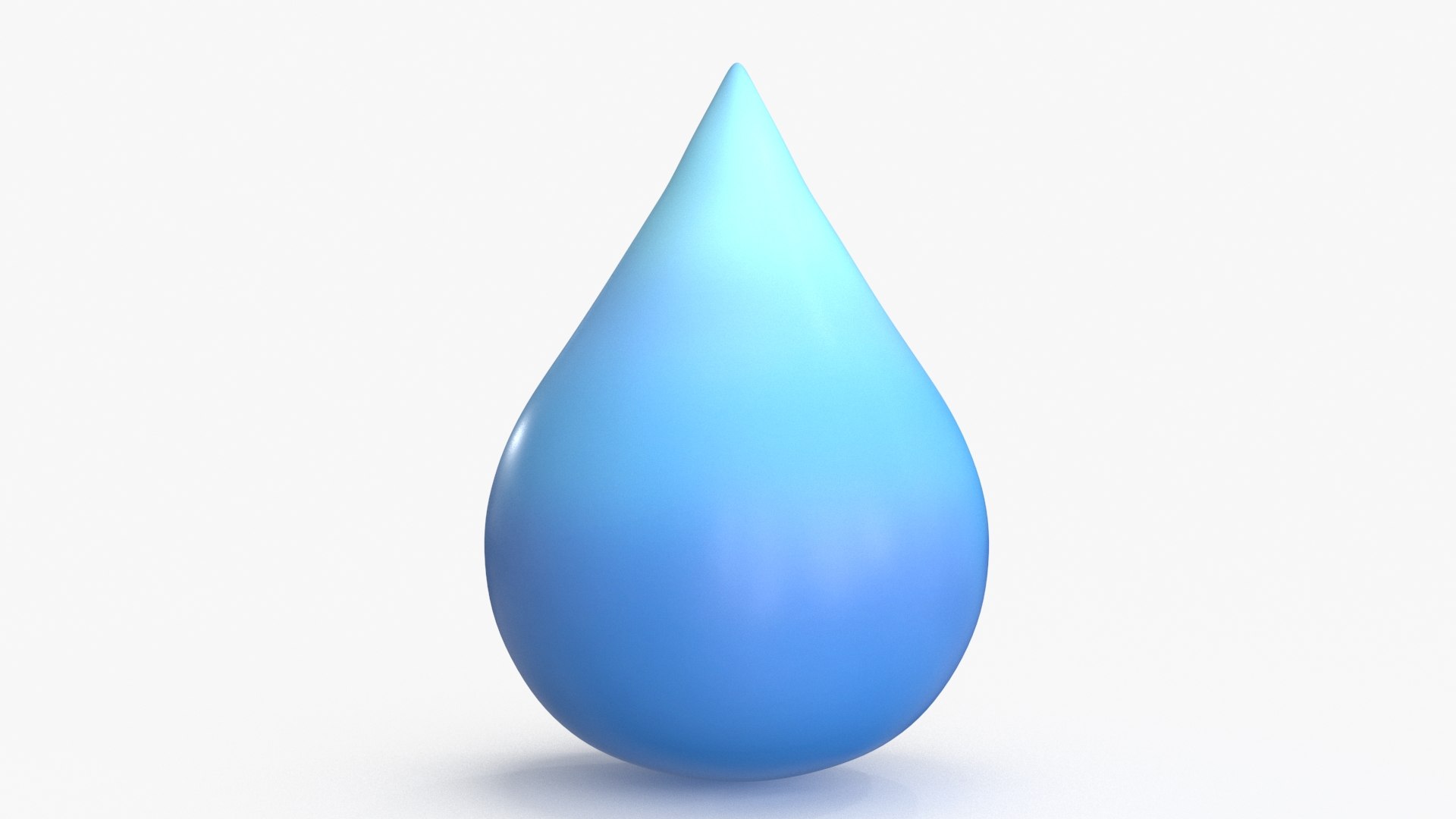 Kawaii Water Drop Model - TurboSquid 2013789