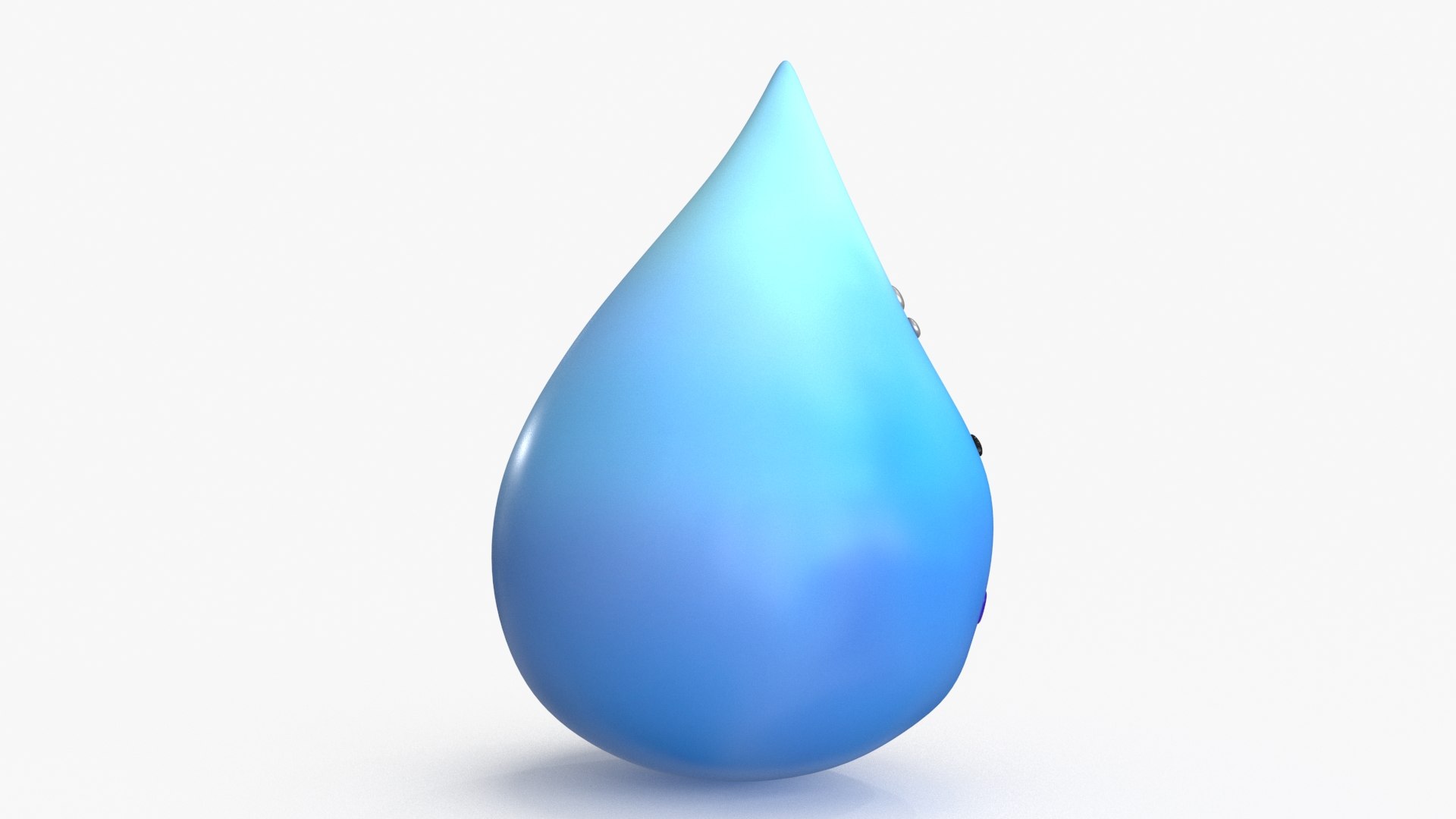 Kawaii Water Drop Model - TurboSquid 2013789
