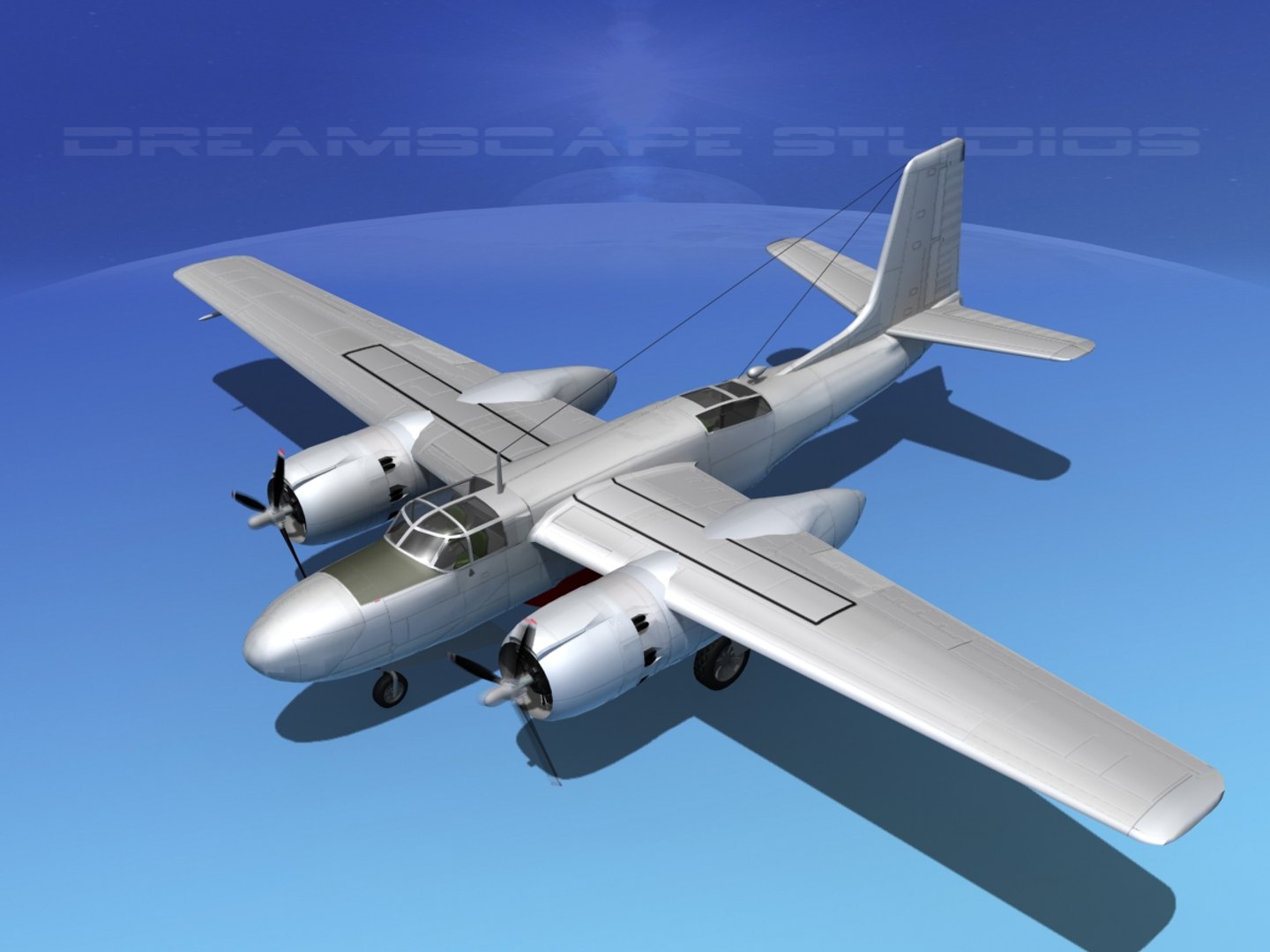 3d Model Propeller Douglas 322