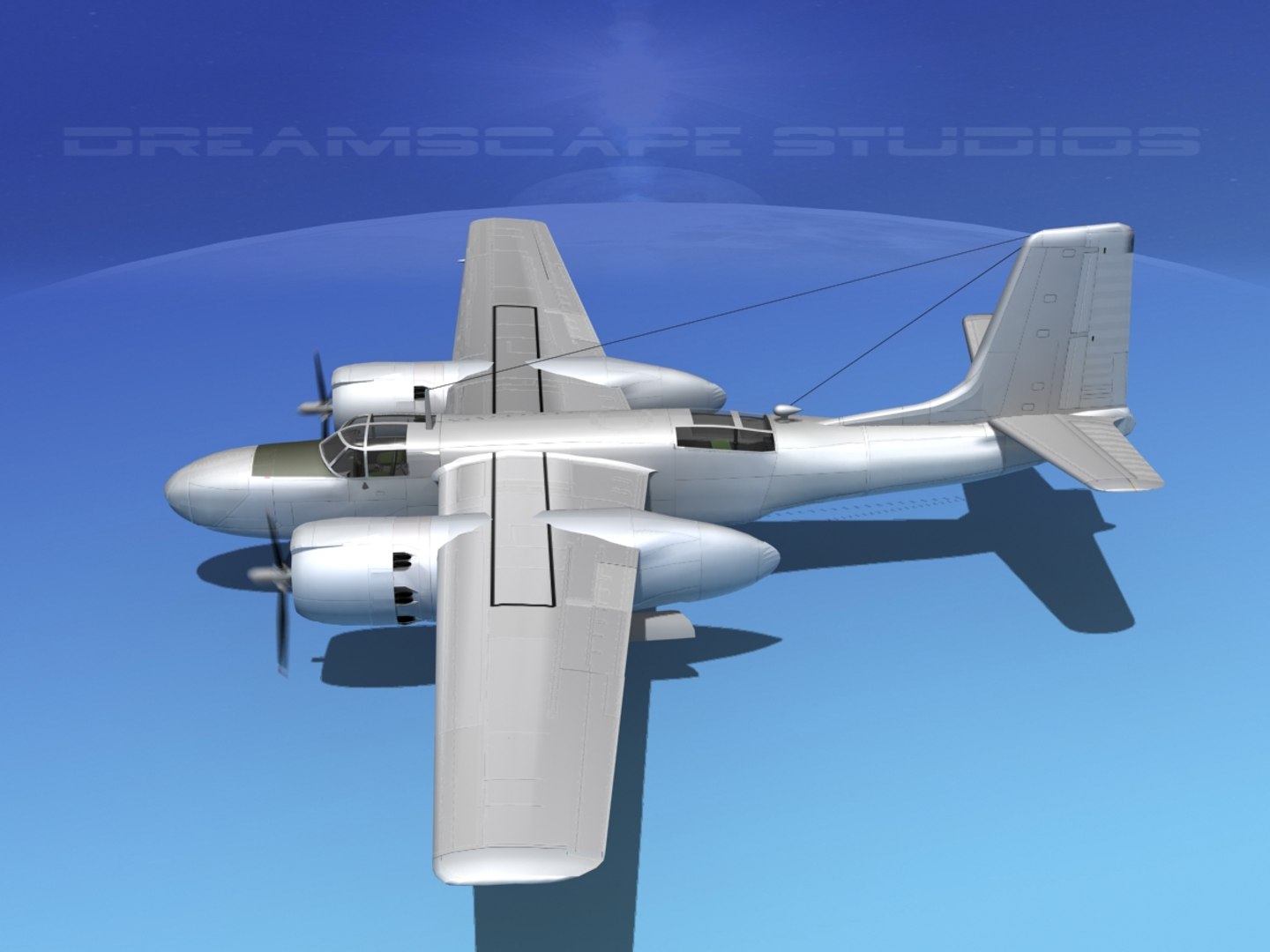 3d Model Propeller Douglas 322