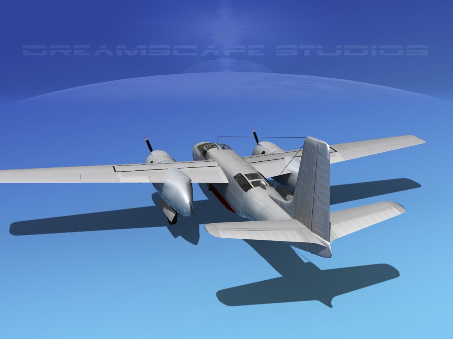 3d Model Propeller Douglas 322