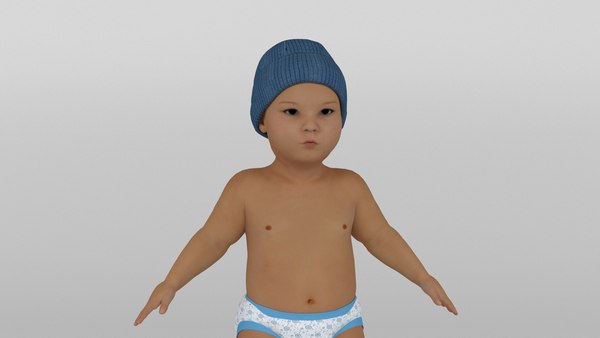 3D Toddler model - TurboSquid 1745009