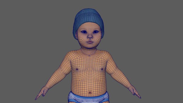 3D Toddler model - TurboSquid 1745009