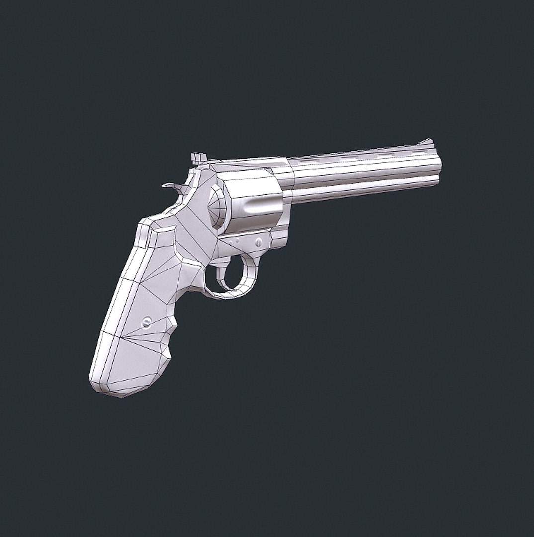 3d Model 44 Magnum