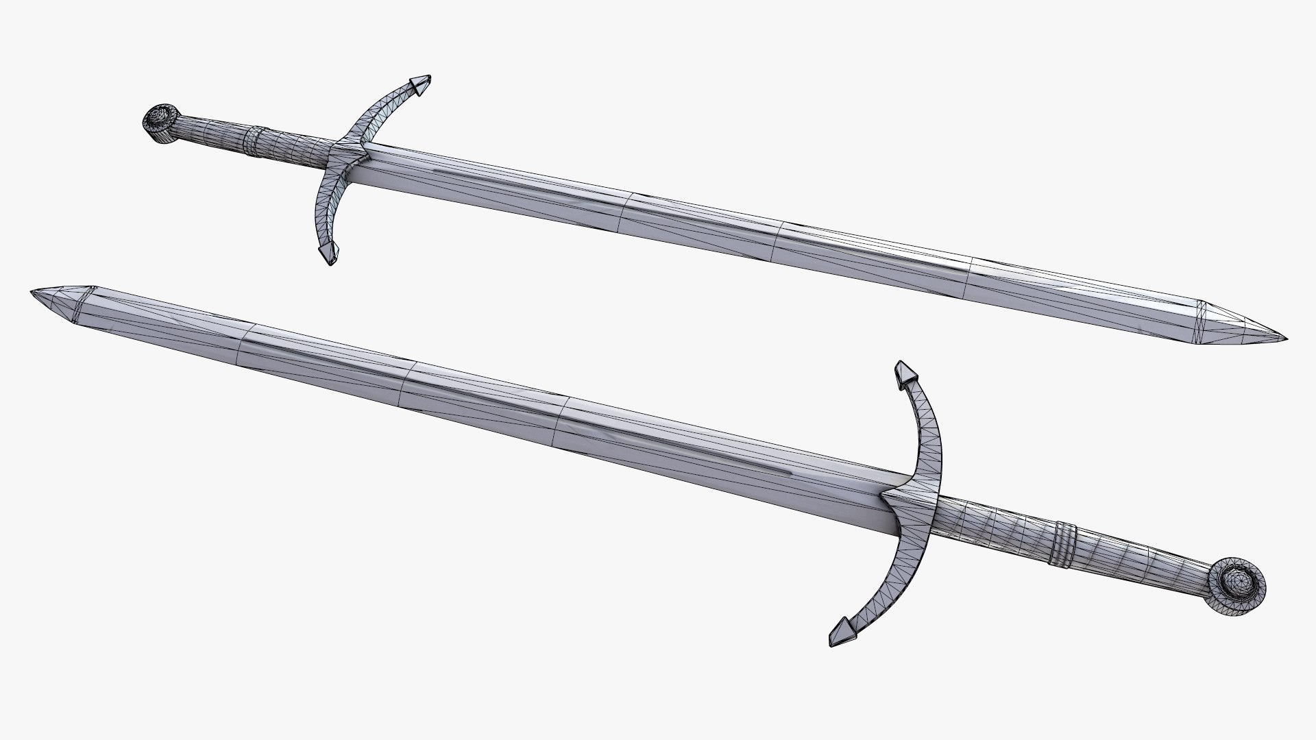 Knight Sword PBR 3D model - TurboSquid 1851214