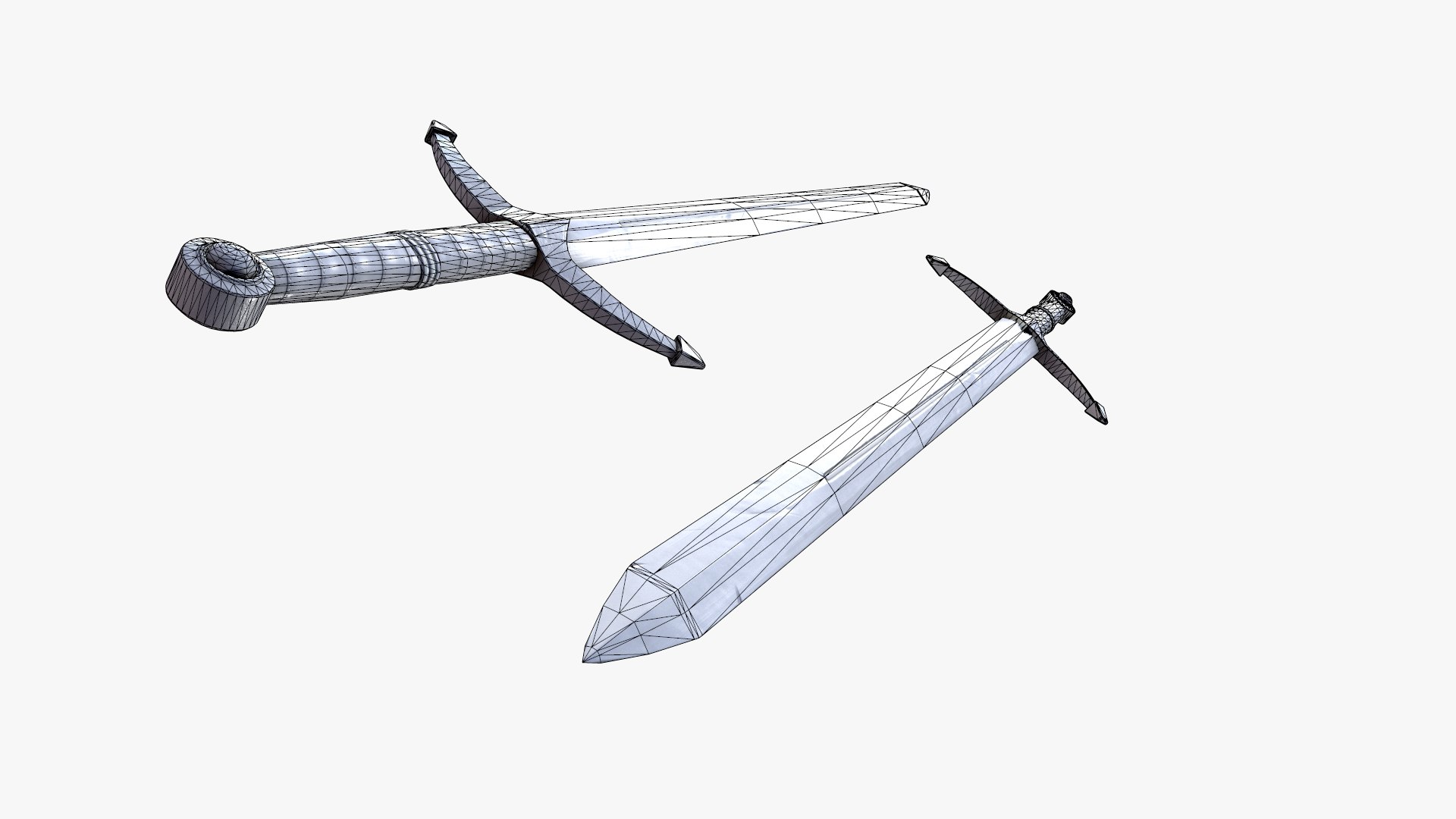 Knight Sword PBR 3D model - TurboSquid 1851214