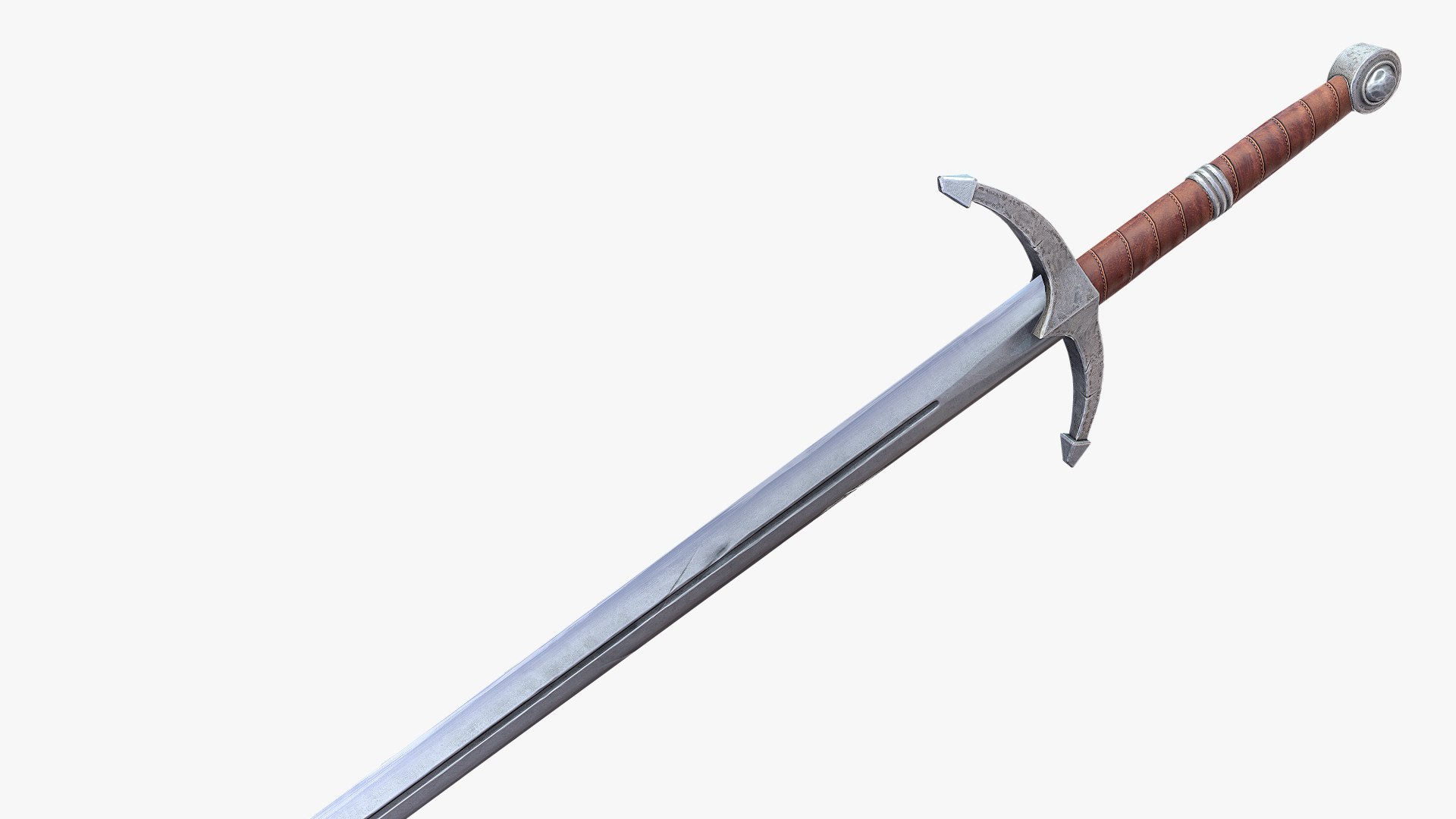 Knight Sword PBR 3D model - TurboSquid 1851214