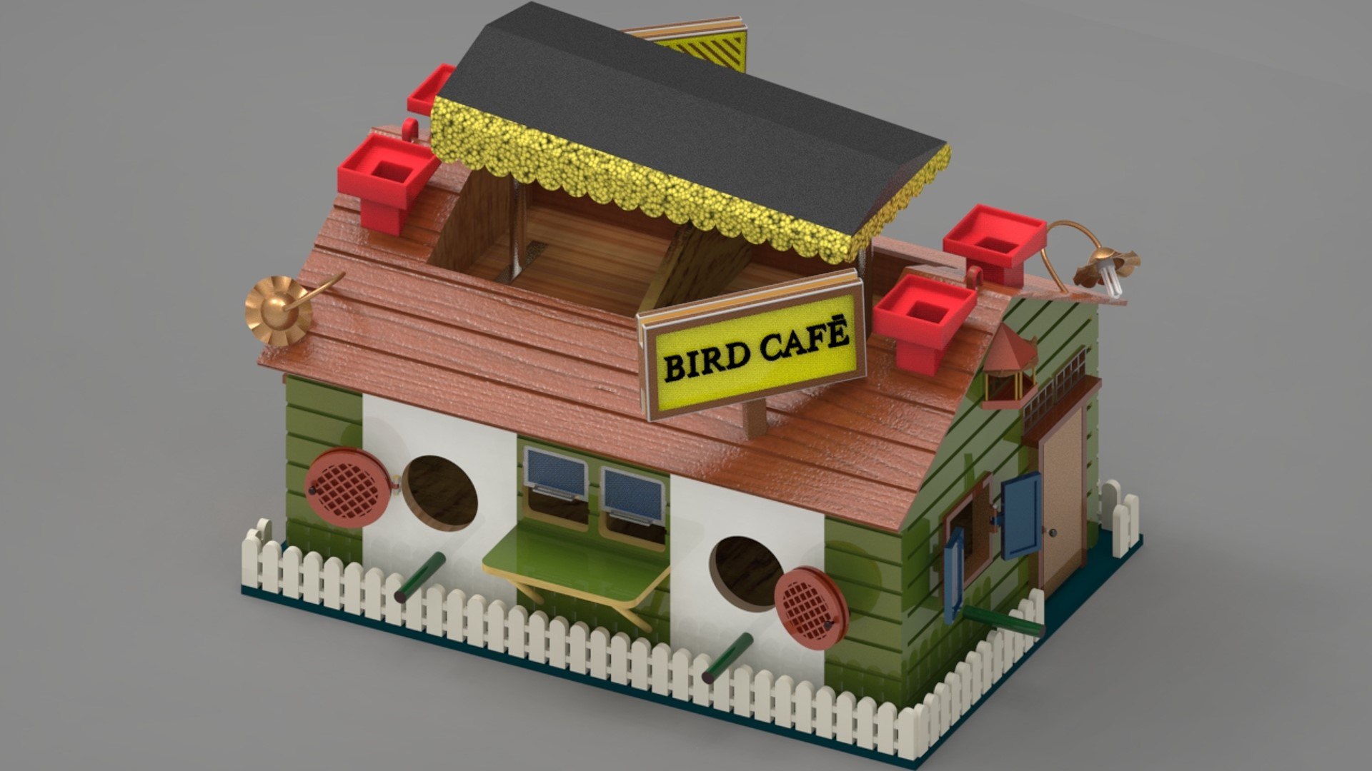 3D Bird House model - TurboSquid 2095672